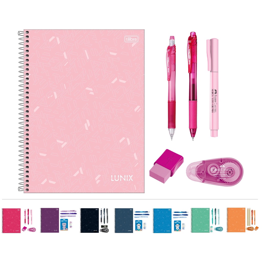 Kit Caderno Universitário Tilibra 1 Matéria - Escolha a Cor | Shopee Brasil