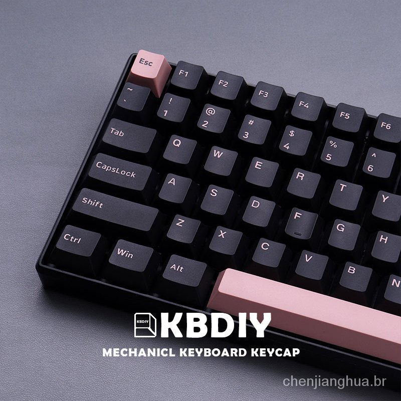 Keycap KBDiy GMK Olivia Dark PBT Keycaps Perfil de Cherry Tiro Duplo ...