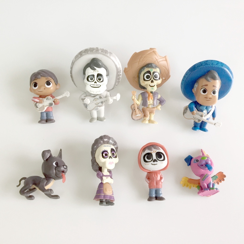 Filme Pixars COCO 8pcs/Set Cute Character Figura Modelo De Brinquedos ...