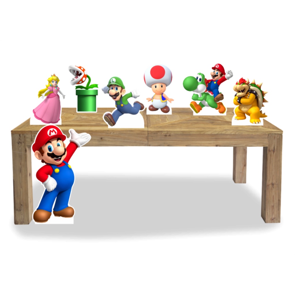 Kit Display MDF Super Mario 1 Totem + 6 Displays | Shopee Brasil