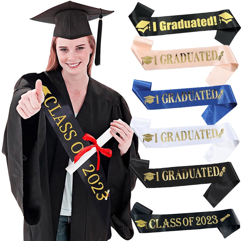 2023 Graduation Sash Class of Congrate Grad Photobooth Fornecimento De ...