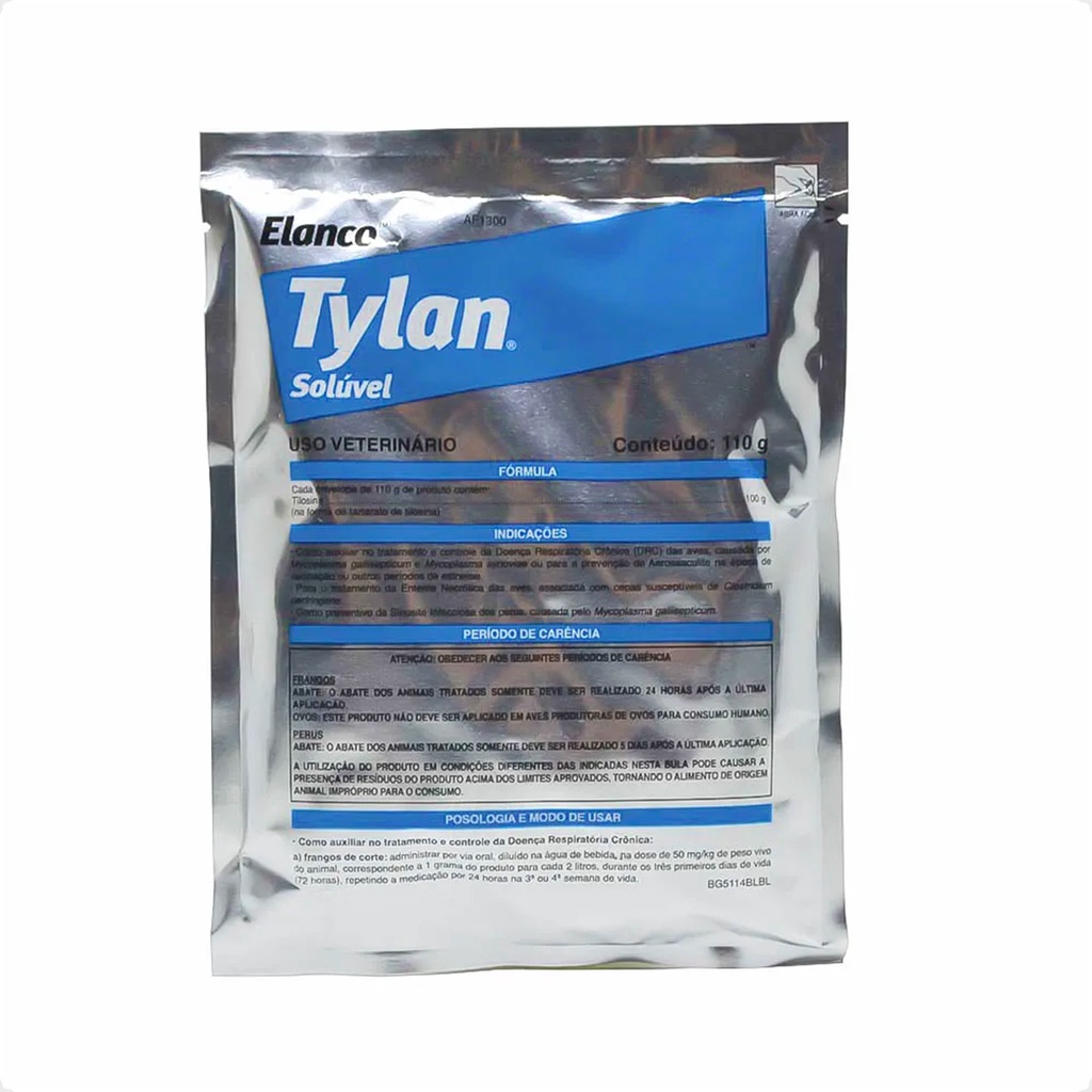 Tylan Pó Solúvel Elanco Tratamento para Aves - 110 g | Shopee Brasil