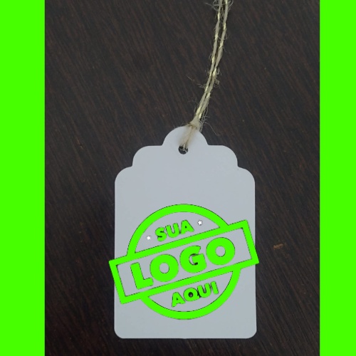 100 Tag personalizada com Seu Logo | Shopee Brasil