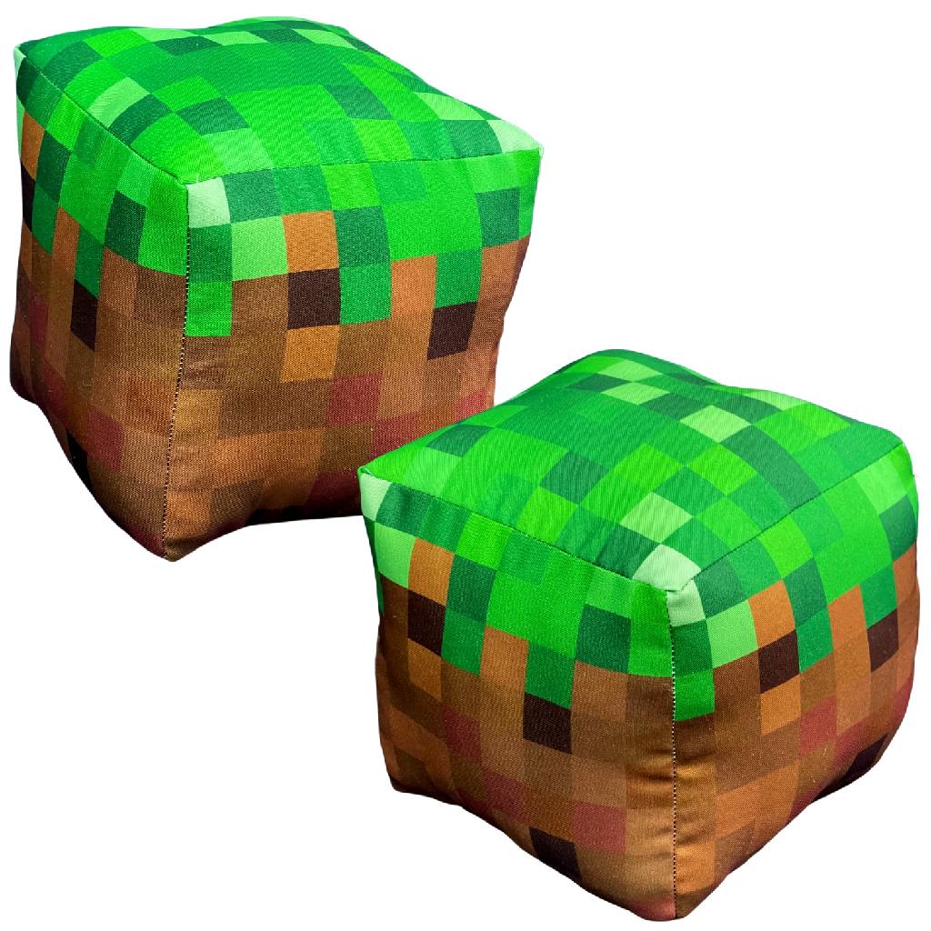 Almofada Cubo Minecraft Grama Terra Bloco | Shopee Brasil