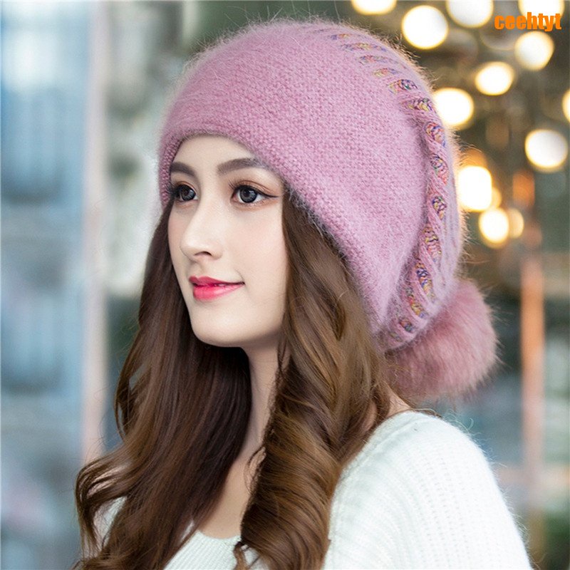 Chapéu Frio Feminino De Inverno Boina Baggy Beret Inside Wool for Cold ...