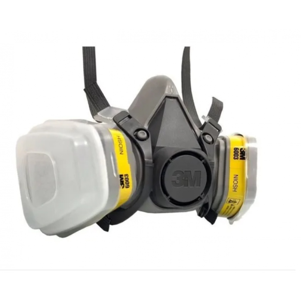 Máscara Respirador EPI 3M 6200 com Cartuchos VOGA 6003 | Shopee Brasil