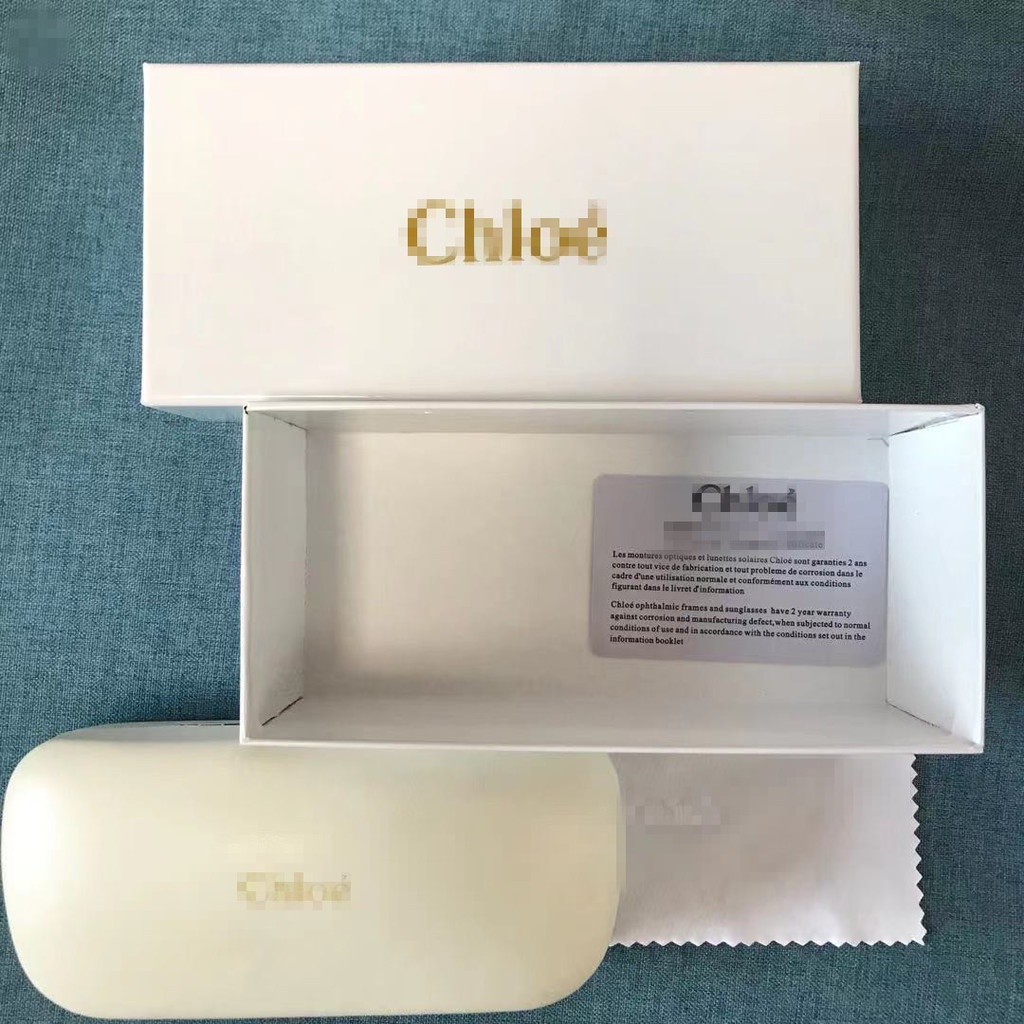 Caixa De Óculos Chlo Conjunto Marca De Sol Nova | Shopee Brasil