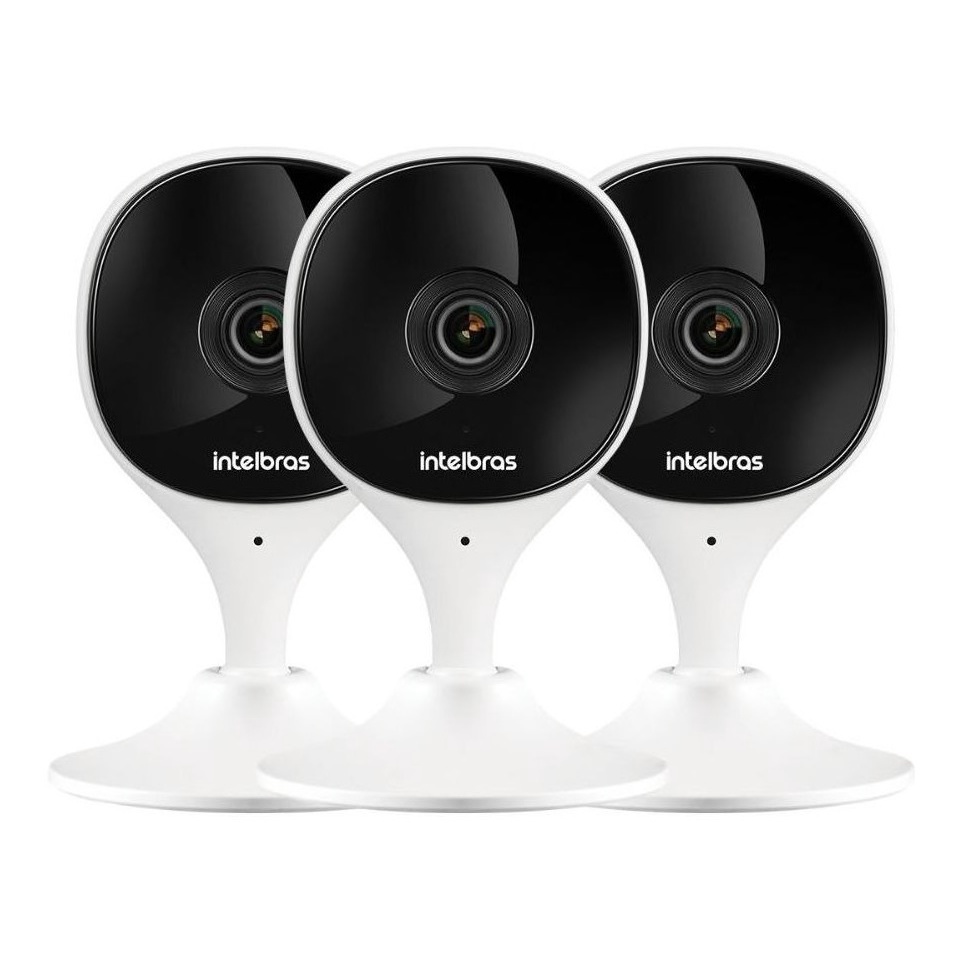 Kit 03 Cameras Wi-fi Intelbras Imx-C Mibo Ip Full Hd Branca | Shopee Brasil