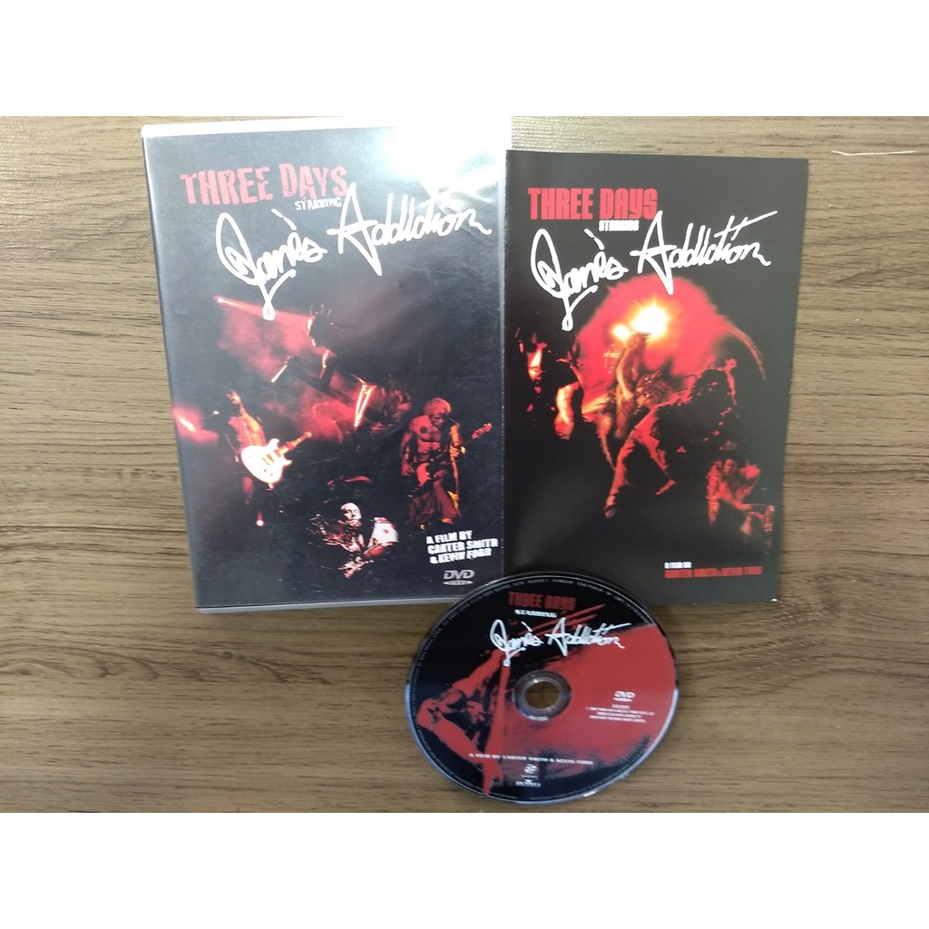 DVD JAMES ADDICTION - THREE DAYS - ORIGINAL | Shopee Brasil