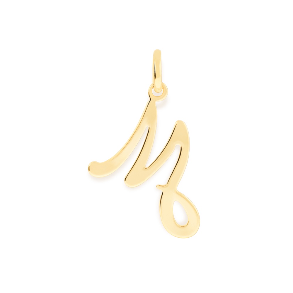 Pingente letra alfabeto Cor: Letra m 540675 Rommanel | Shopee Brasil
