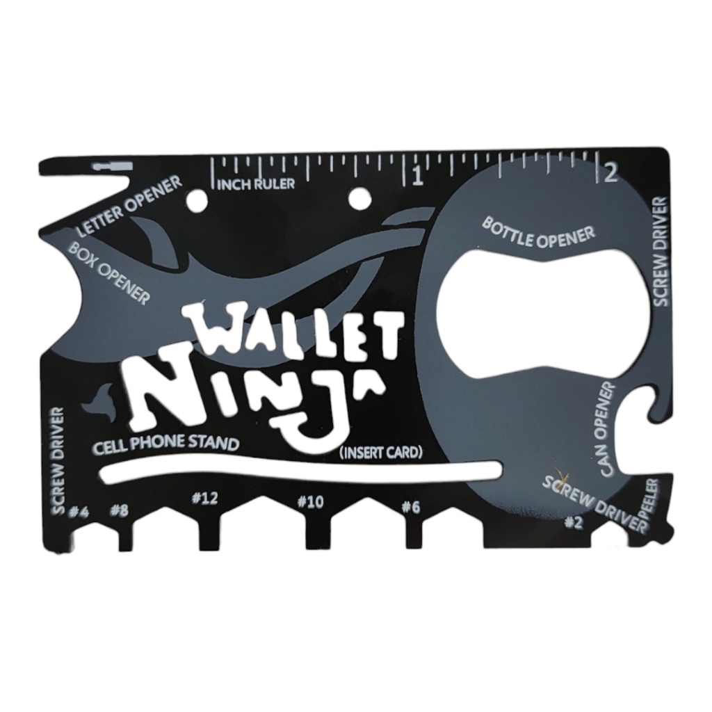 Cartão Wallet Ninja Ferramenta Multiuso 18 em 1 Portátil Carteira Bolsa ...