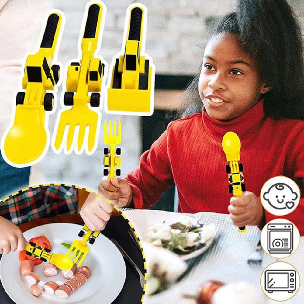 Constructive Eating - Construction Themed Set - Plate, Heavy Equipment ...