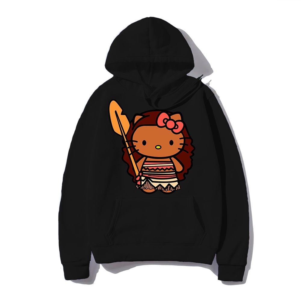 Blusa Moletom Hello Kitty Princesa Moana Princess adulto e infantil com ...