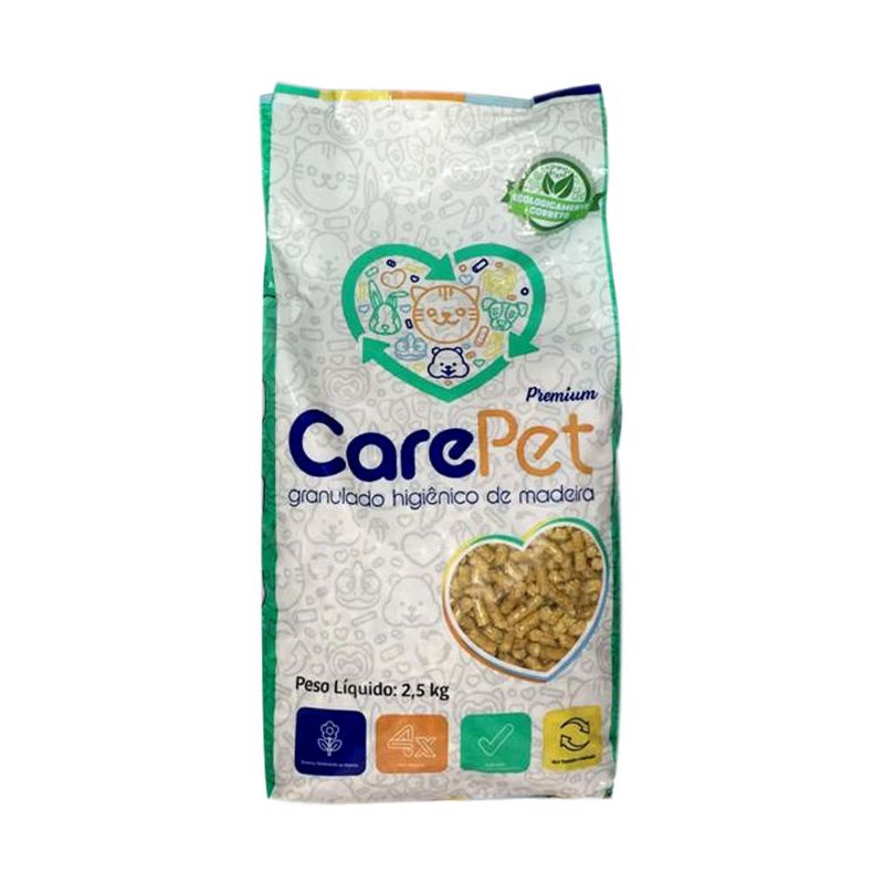 GRANULADO DE MADEIRA CAREPET FARDO COM 6 UND DE 2,5KG | Shopee Brasil