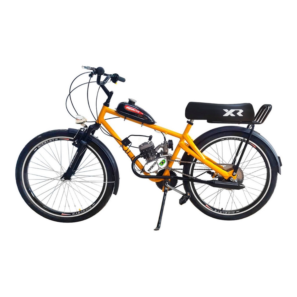 Bicicleta Motor Moskito 80cc Motorizada E Banco Mobilete | Shopee Brasil