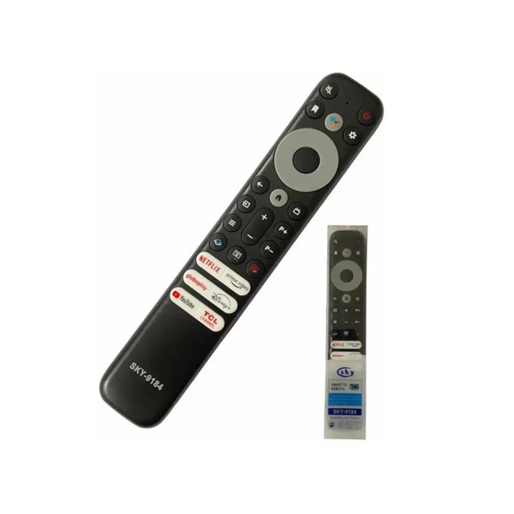 Controle Remoto Para Tv Tcl 4k Smart Tv Netflix Prime Sky-9184 / Le ...