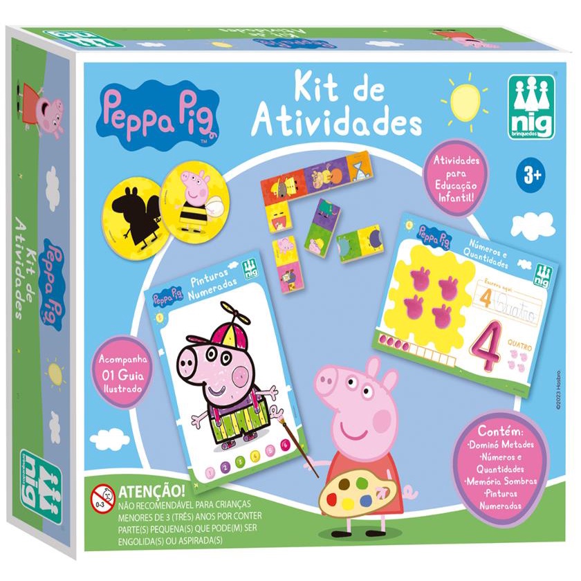 Kit De Atividades Peppa Pig Aprendizagem Nig Brinquedos | Shopee Brasil