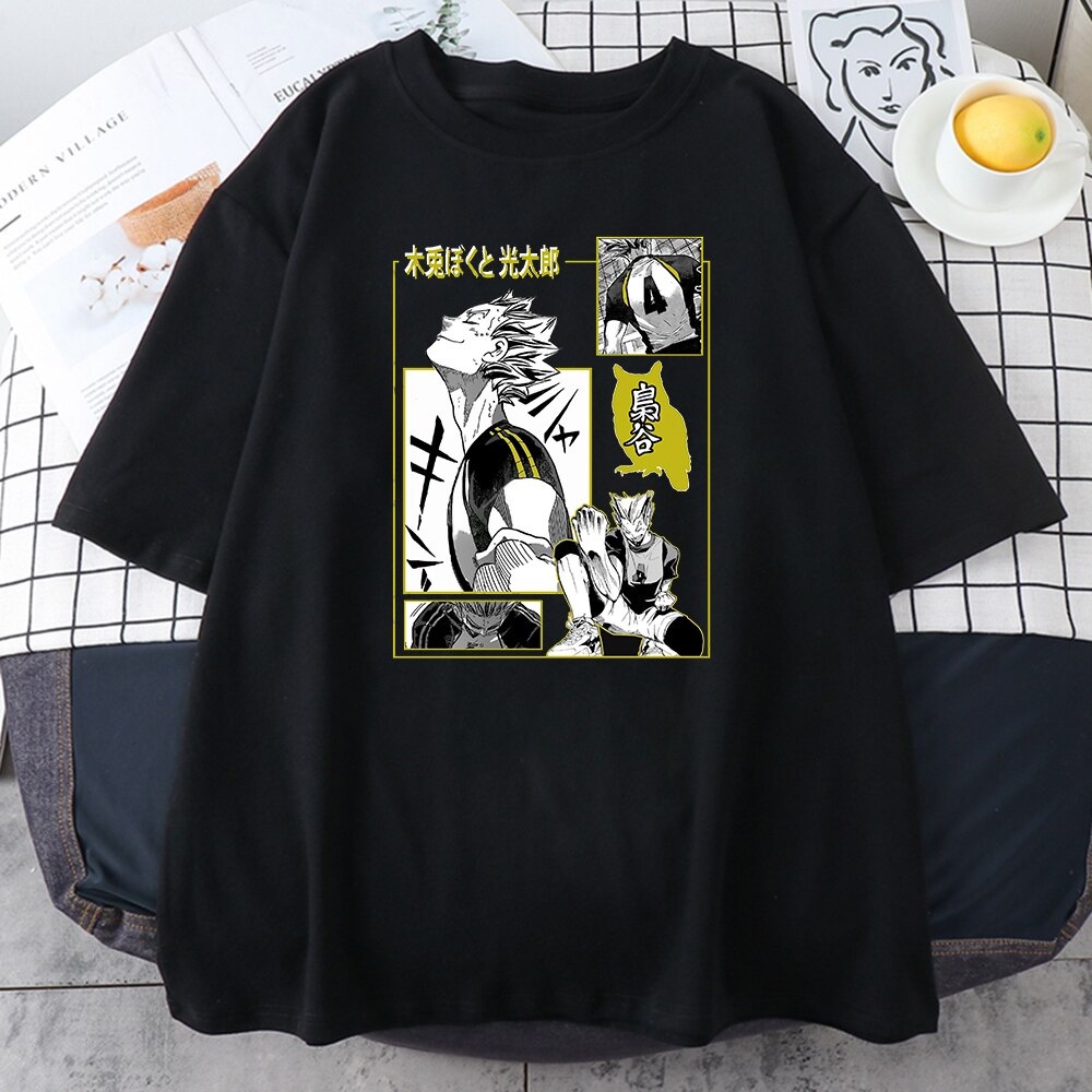 Camiseta Basica Camisa Algodao Shoyo Hinata Yees Haikyuu Anime Japanese ...
