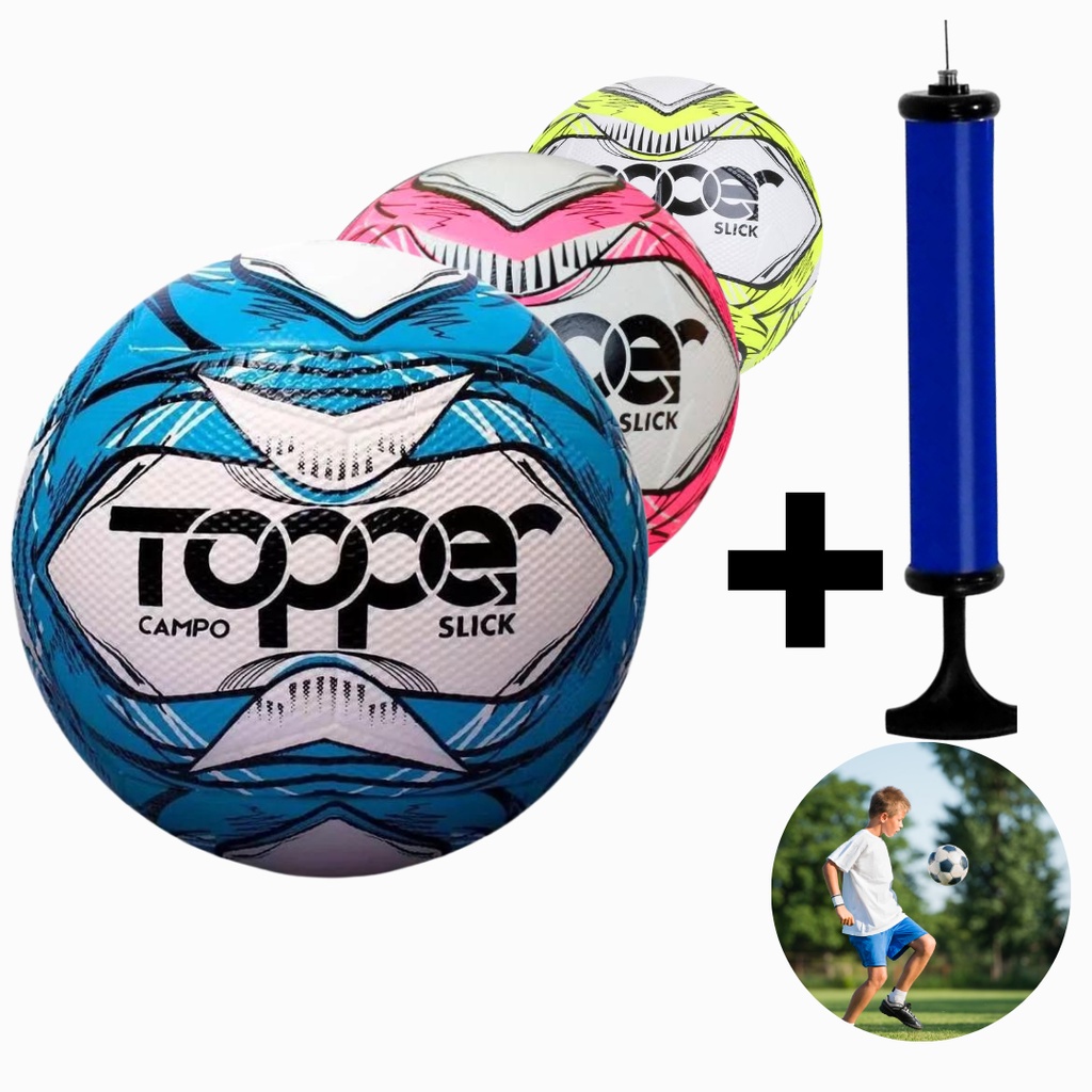 Kit Bola Topper De Campo Oficial Com 1 Bomba de Ar Para Encher Bola De ...