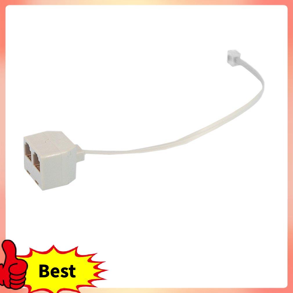 RJ11 6P4C Macho para 6P4C Fêmea 2 Vias Conector de Telefone Divisor ...