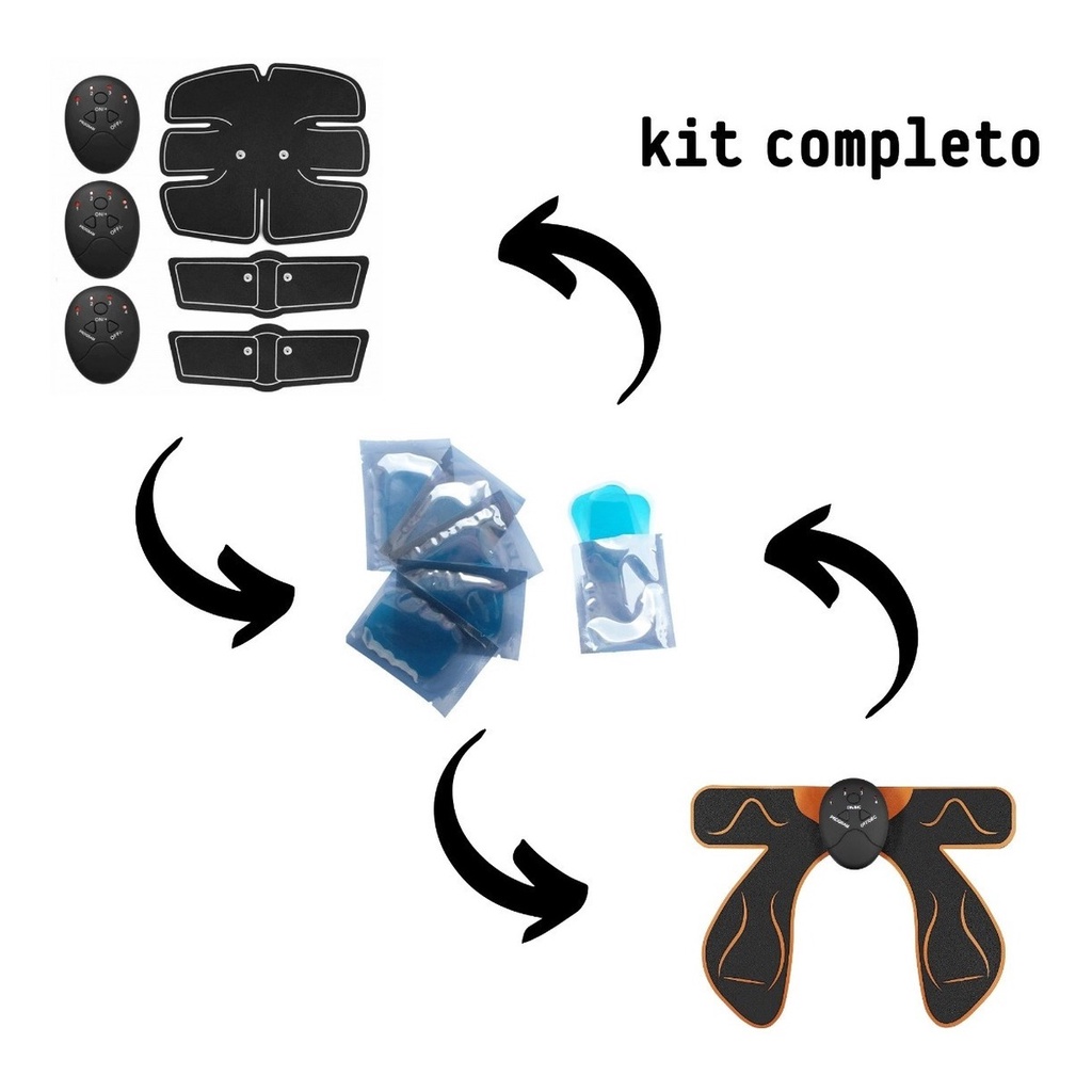 Aparelho Tonificador Muscular Abdomen, Braço E Perna Cinto T | Shopee ...