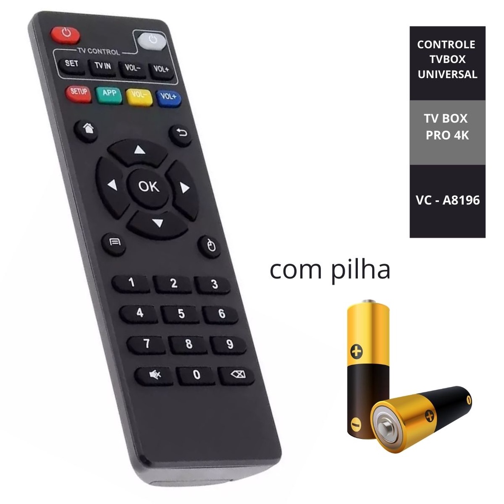 Controle Remoto para TV BOX universal smart Pro 4k | Shopee Brasil
