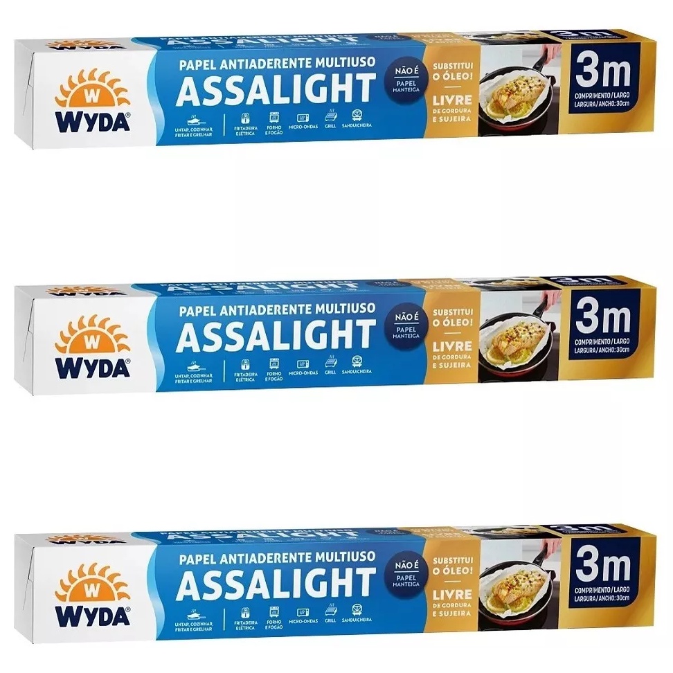 Papel Assalight Premium 3m Wyda 3 Rolos | Shopee Brasil