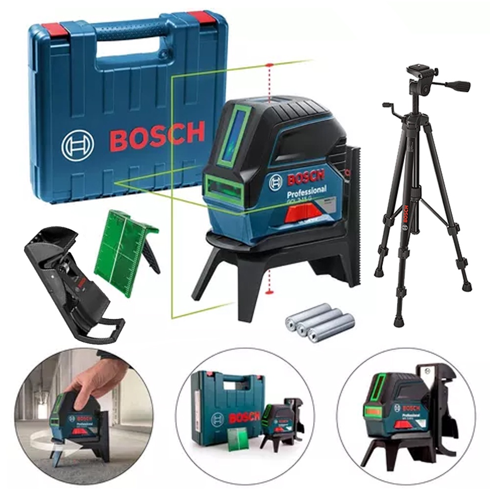Nivel a Laser de Linhas Gcl 2-15 g + Tripe - Bosch | Shopee Brasil