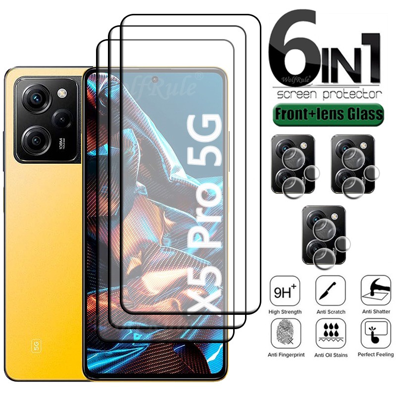 Poco F5 Pelicula Poco X5 Pro Película de Vidro Temperado Xiaomi Poco F4 ...