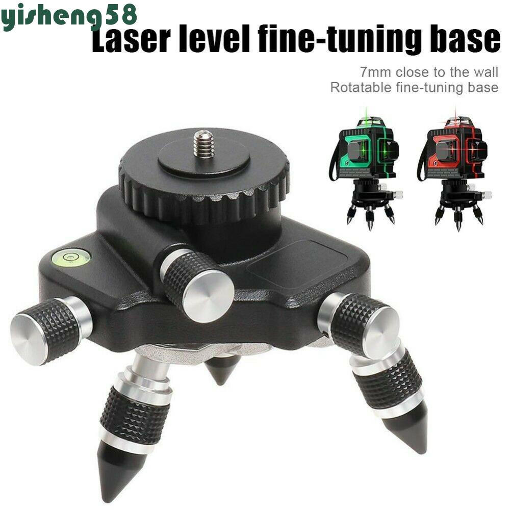 YISHENG Suporte De Nível De Laser 1/4'Base Macho 360 Graus Tripé Linha ...