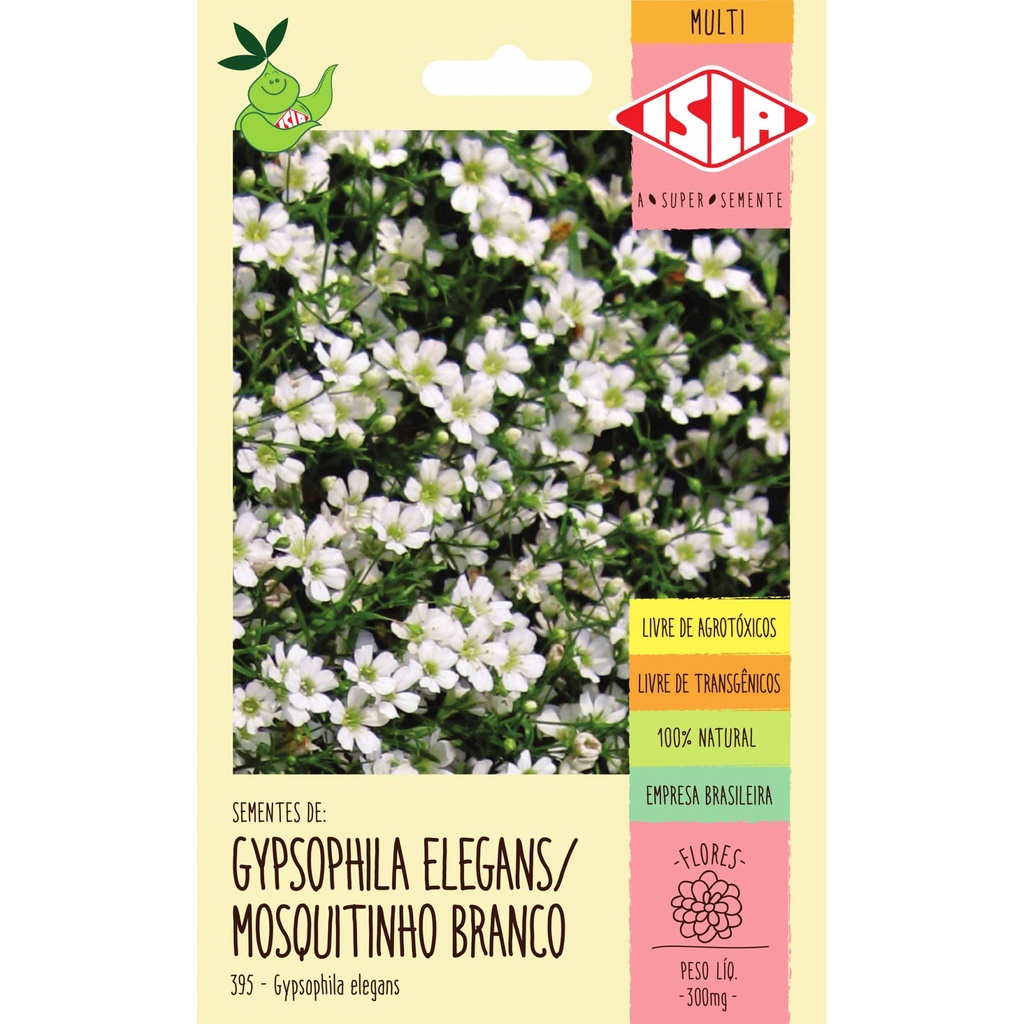 Sementes de Mosquitinho Branco (Gypsophila Elegans) 300mg - Isla Multi ...