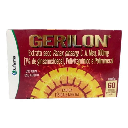 Suplemento Em Cápsulas Cifarma Gerilon Em Caixa De 100g 60 U | Shopee ...