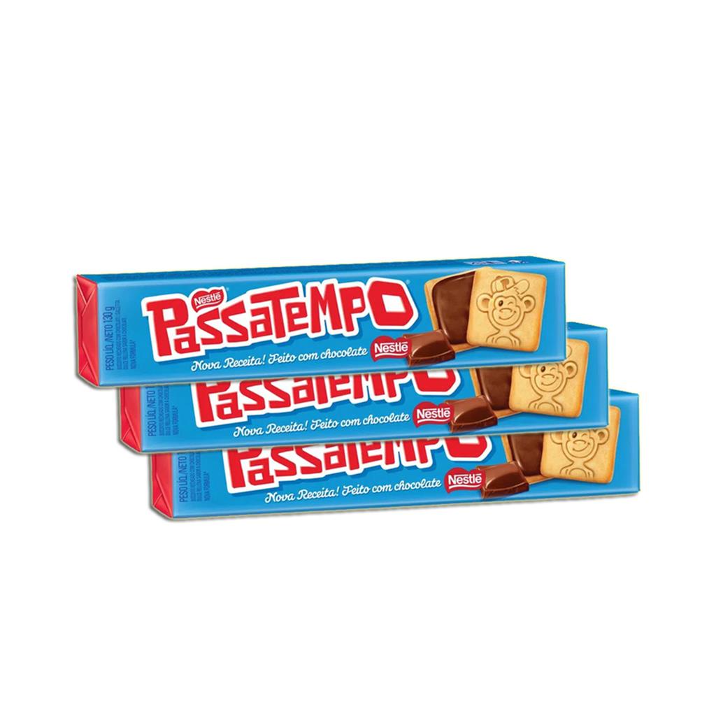 Biscoito Nestle Passatempo Com Chocolate Kit 3 | Shopee Brasil