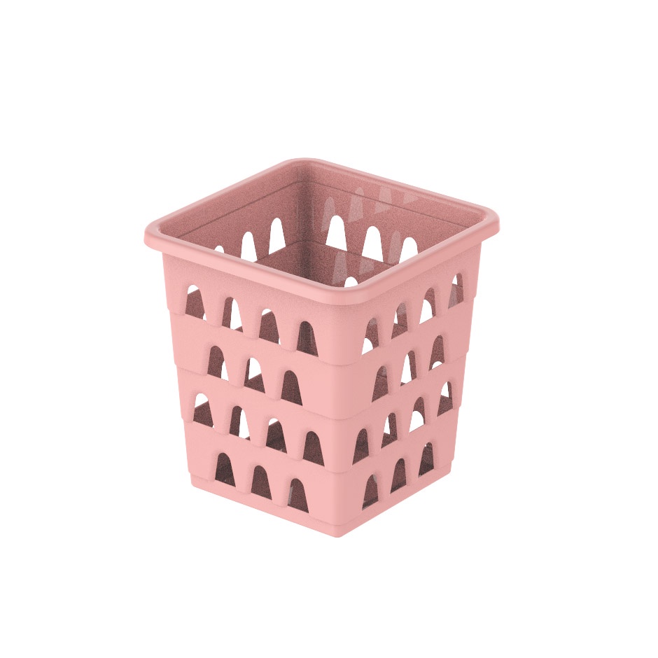 Cesto Multiuso Quadrado Rosa Uninjet | Shopee Brasil