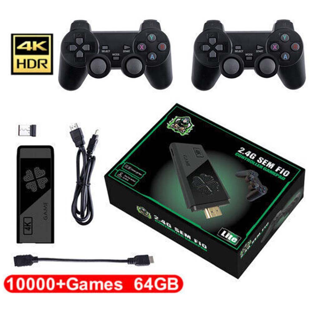 Portable 10k Game 4K TV Video Game Console With 2.4G Wireless ...