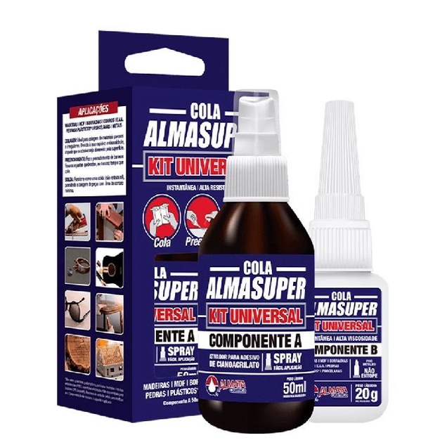 Cola Almasuper Kit Universal Cola Preenche E Solda | Shopee Brasil