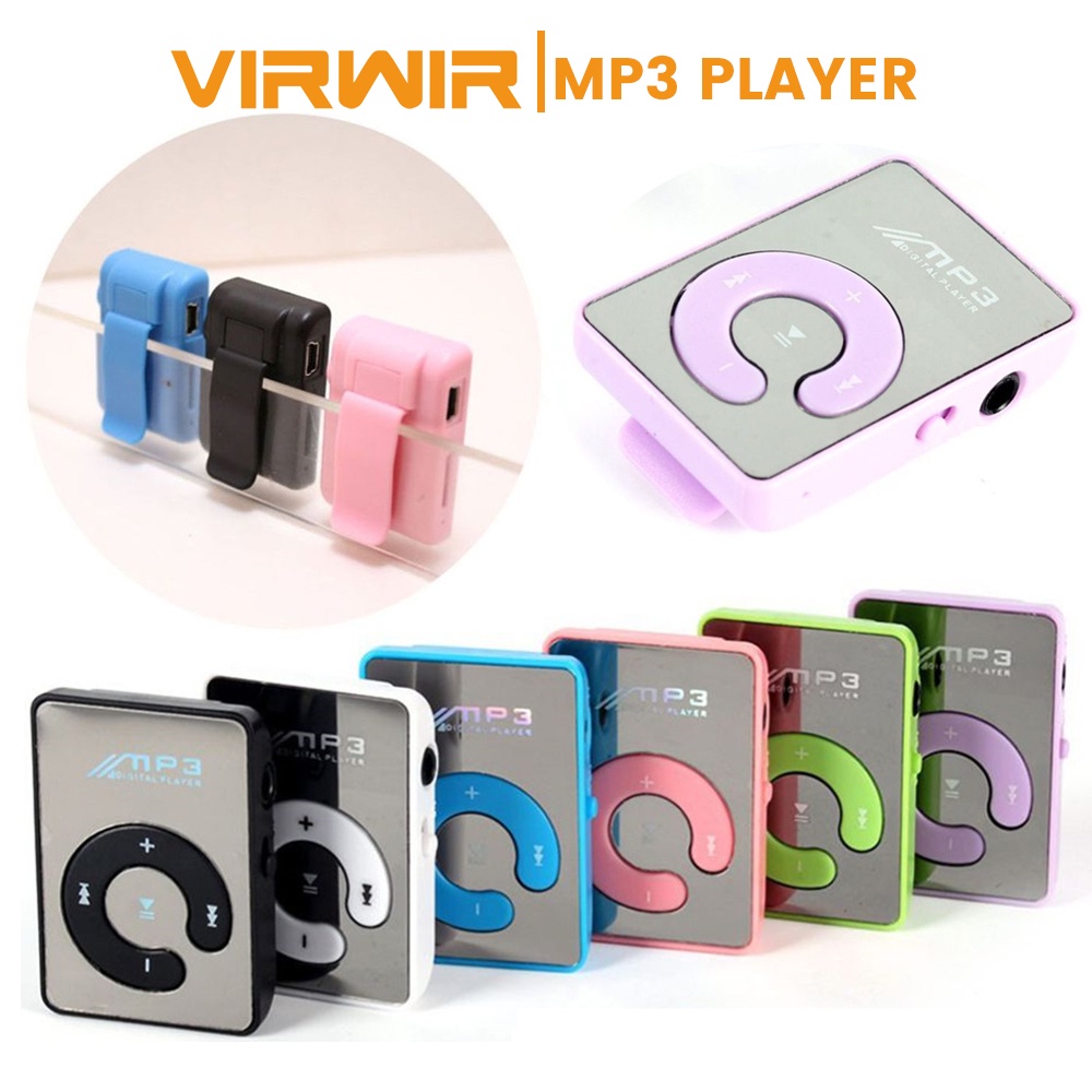C Chave Mini Clip MP3 Player Para Estudantes De Música Esportiva ...