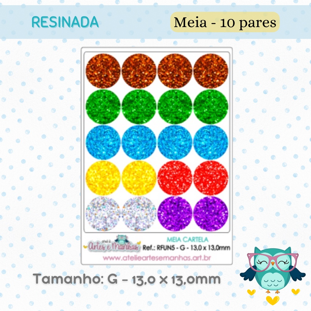 Olhos Adesivos - RFUN5 Funko Pop Colorido (textura glitter) | Shopee Brasil