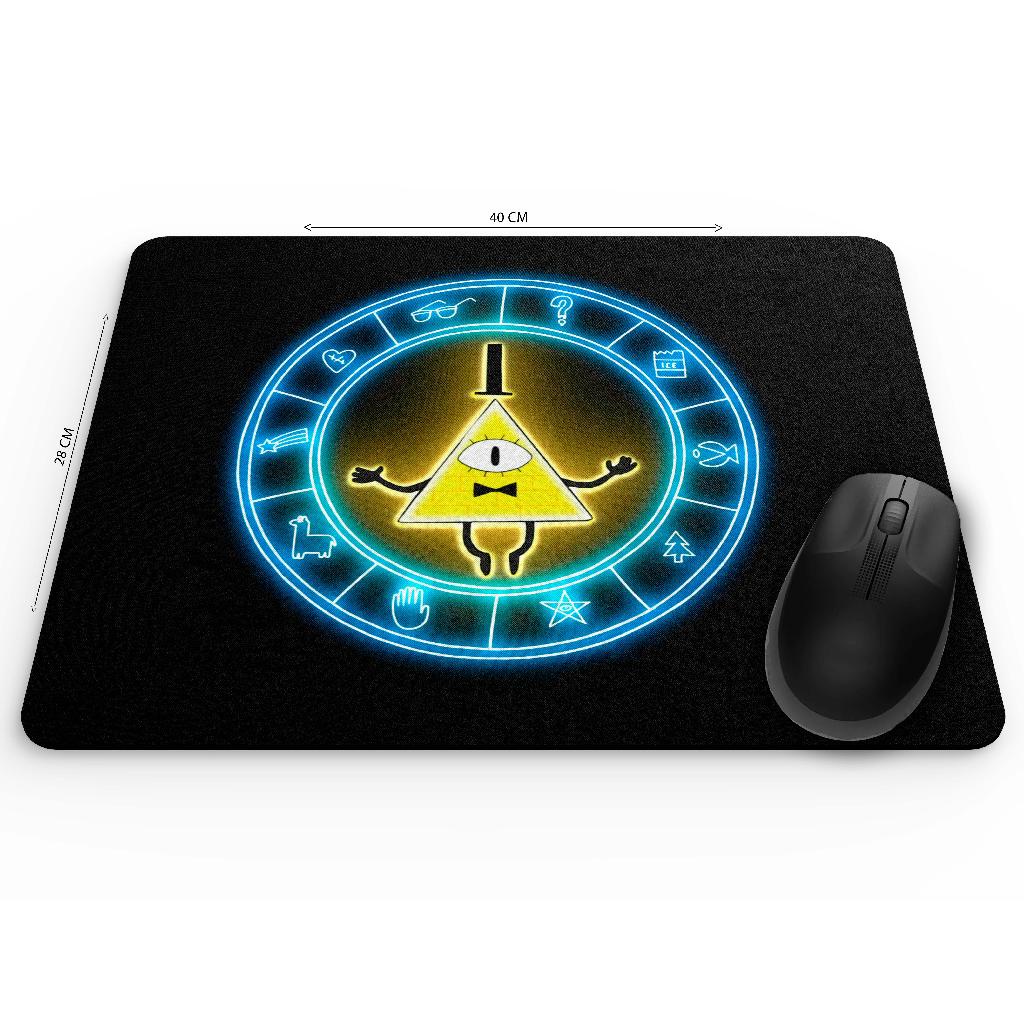 Mouse Pad Gamer Medio 40x28 Gravity Falls Bill Cipher | Shopee Brasil