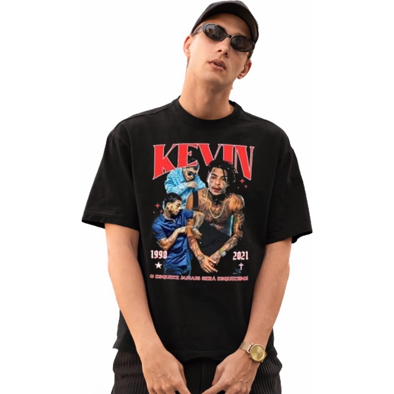 Camiseta De Algodão Mc Kevin Graphic Plus Size G1 G2 G3 G4 Lançamento ...