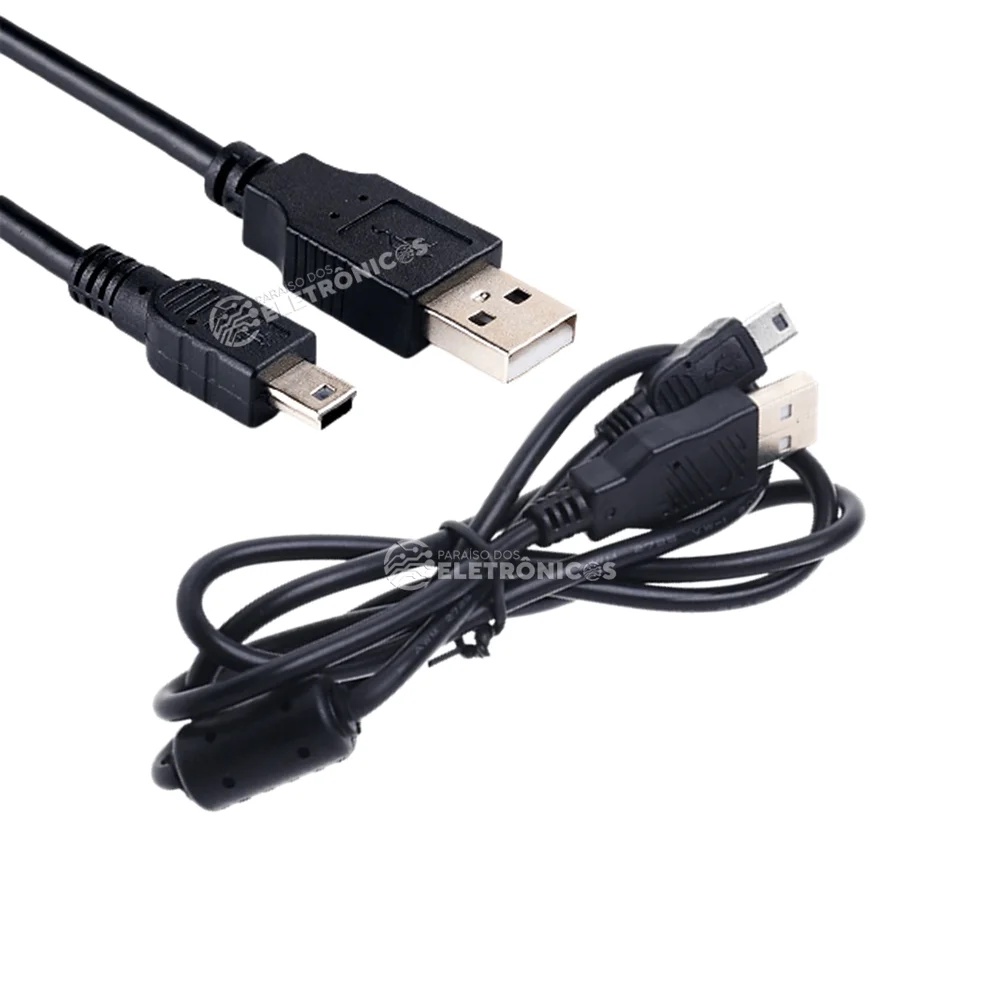 Cabo Mini Usb V3 1,5 Metro Passa Dados Com Filtro USBV315 | Shopee Brasil