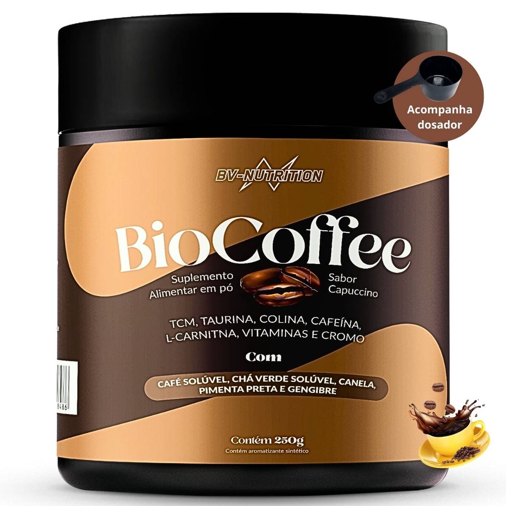 Bio Coffee Sabor Cappuccino 250g BioVittas | Shopee Brasil