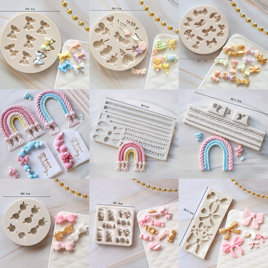 Sugarcraft Rope Bubble Ball Archway MINI Bow Bowknots Shape Cake Mold ...
