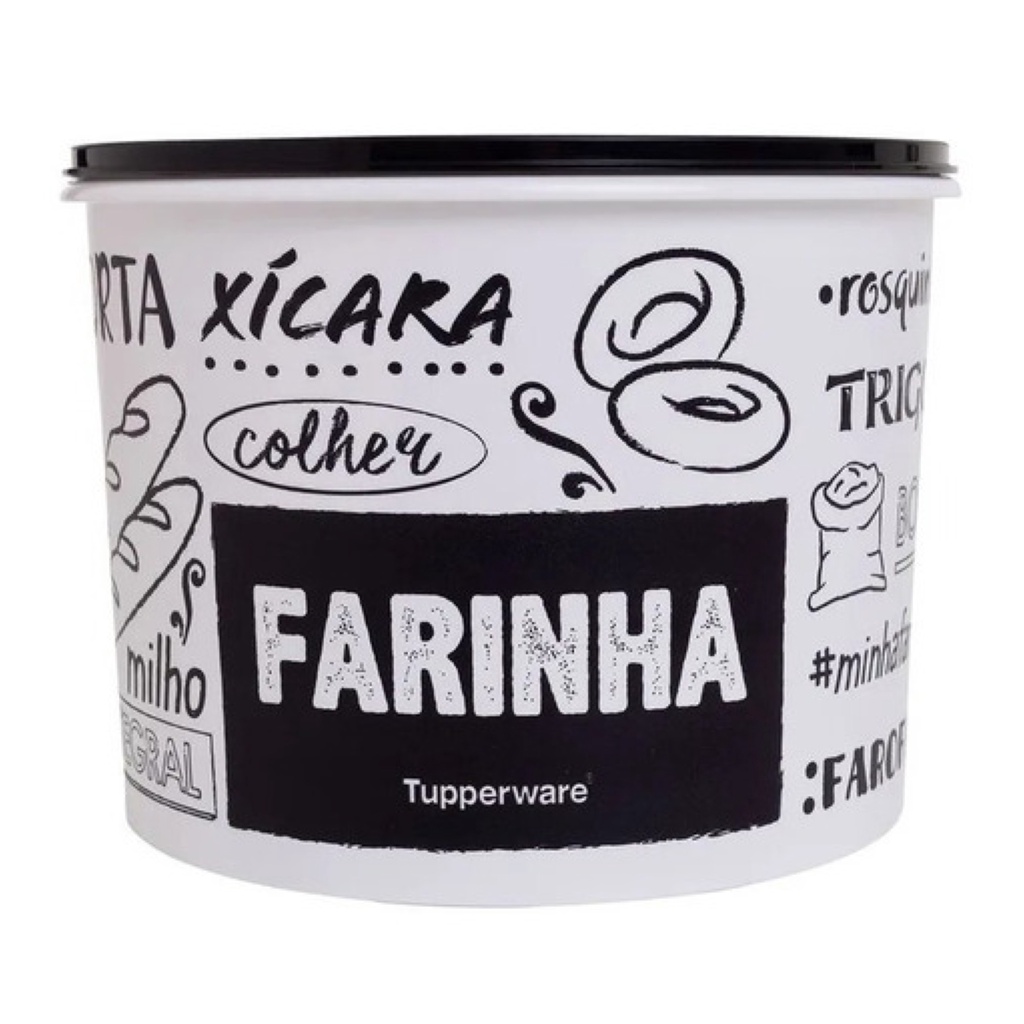 Pote Tupperware Farinha PB 5,5 Litros Original Novo Ótima Conservação ...