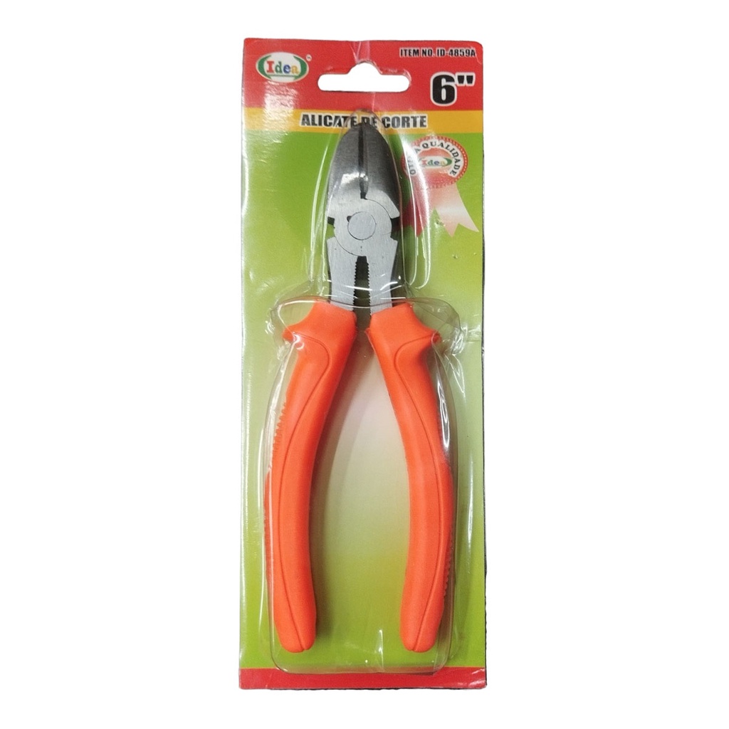 Alicate De Corte Cabo Emborrachado Diagonal 6 Polegadas | Shopee Brasil
