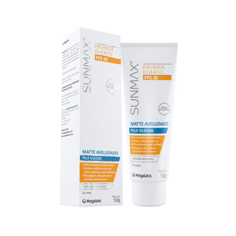 Sunmax Primer Diário Matte Aveludado Pele Oleosa FPS30 - 50g | Shopee ...