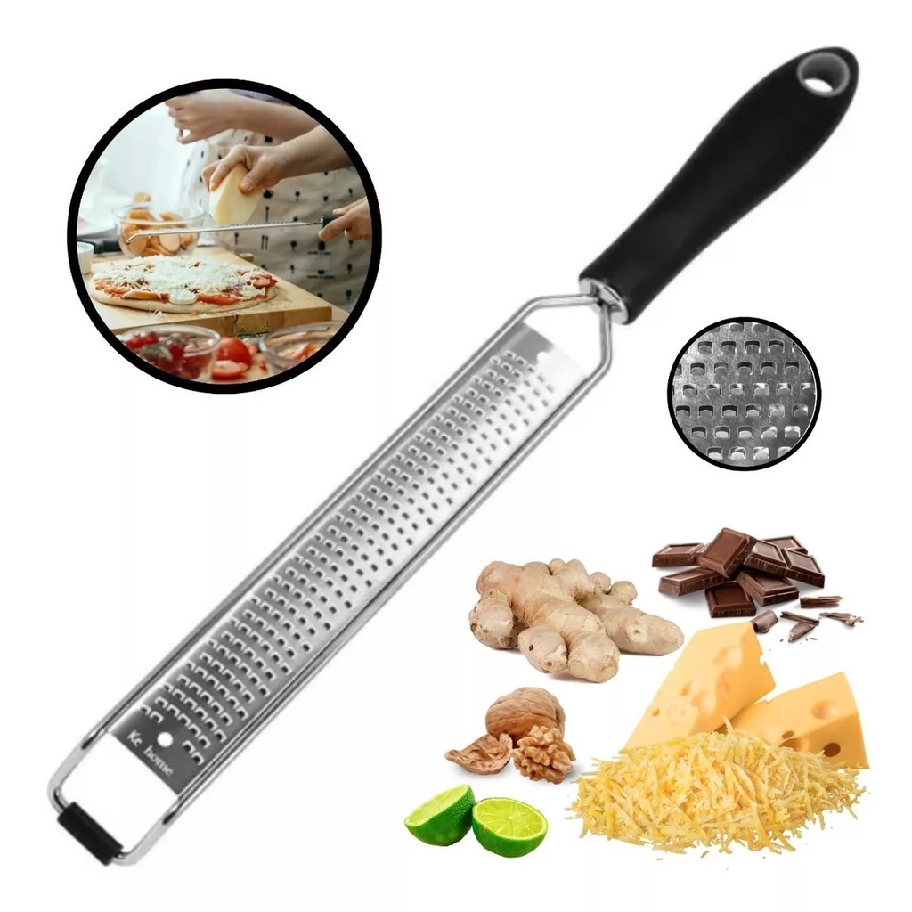 Ralador Manual de Inox Cabo Antiderrapante Cabo Longo 36cm | Shopee Brasil