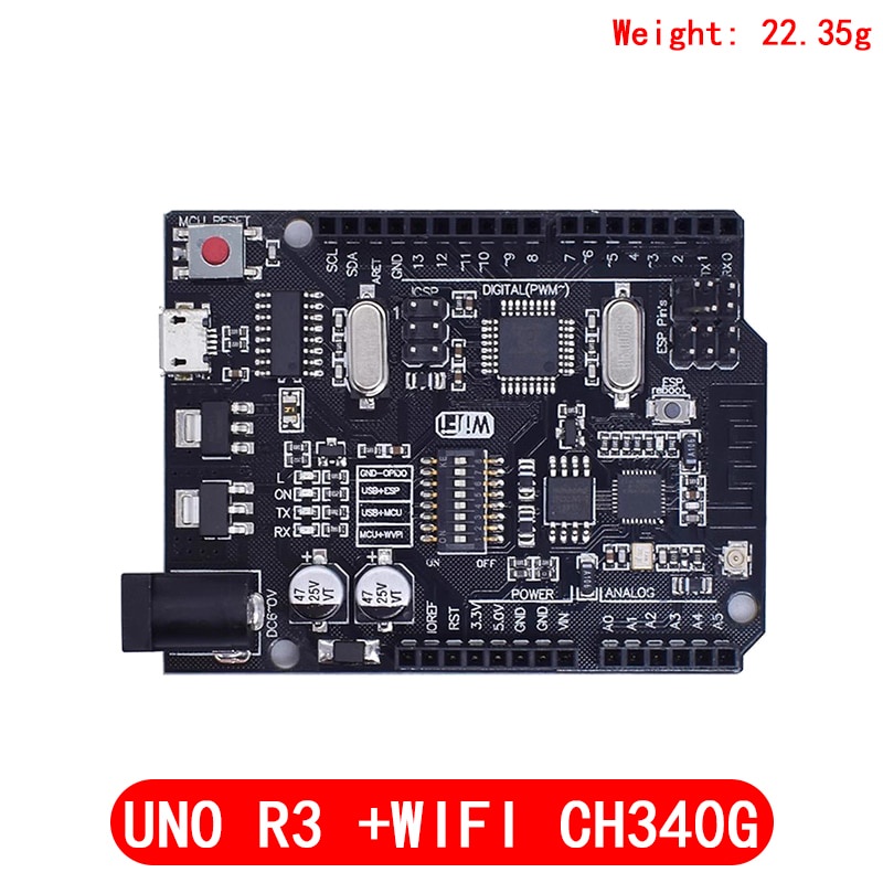 1conjunto UNO R3 Caixa Oficial ATMEGA16U2/MEGA328P Chip CH340G Para O ...