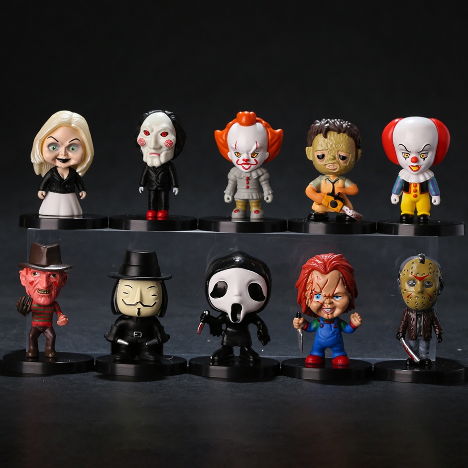 Pennywise Chucky Jason Freddy Billy Ghostface V Cara De Couro Mini ...
