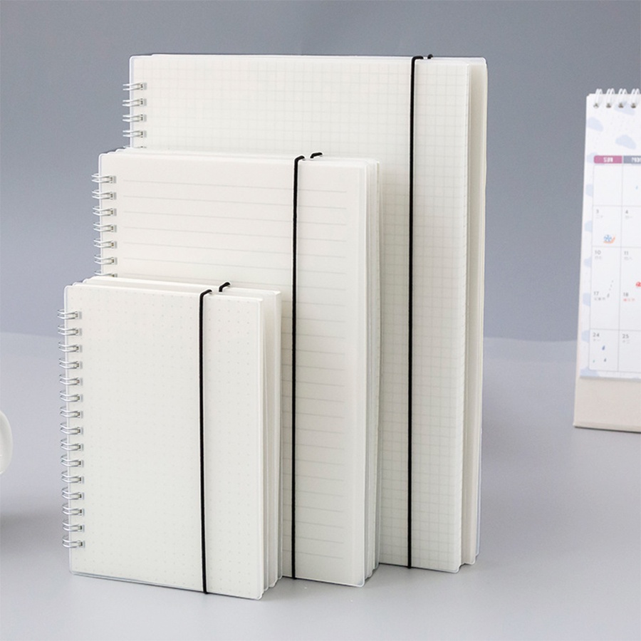 Bloco De Notas Clear Coil Notebook A6/A5/B5 Bookmark Business Estudante ...
